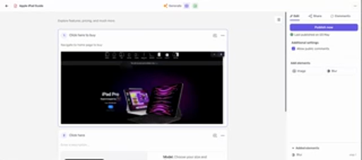 How can I blur screenshots in step-by-step guides post capture