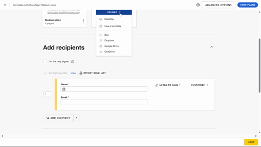 How to add a carbon copy recipient of a document on DocuSign? | Flo