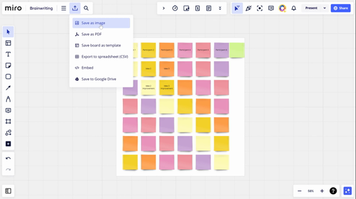 How to export a Miro board as an image? | Flo