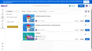video - How to make a Kahoot private?